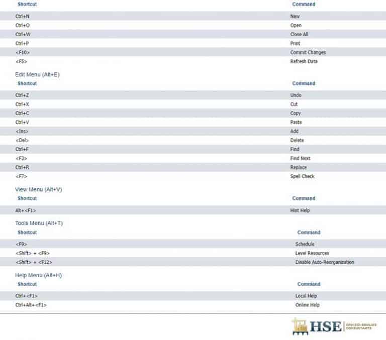 30 Primavera Tips and Tricks - HSE CPM Schedulers